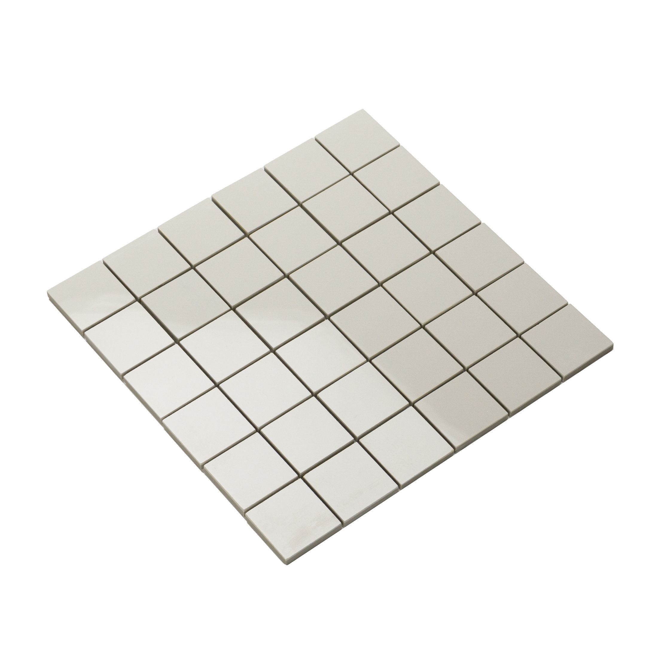 Qube Tiles Nano Ivory 2" x 2" Square Porcelain Mosaic Floor & Wall Tile ...