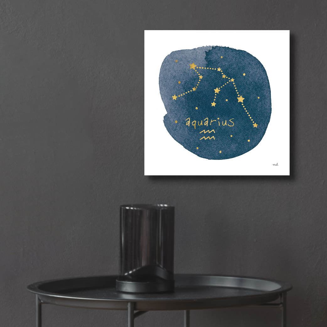 Bungalow Rose 'Horoscope Aquarius' by Moira Hershey Acrylic Glass Wall ...