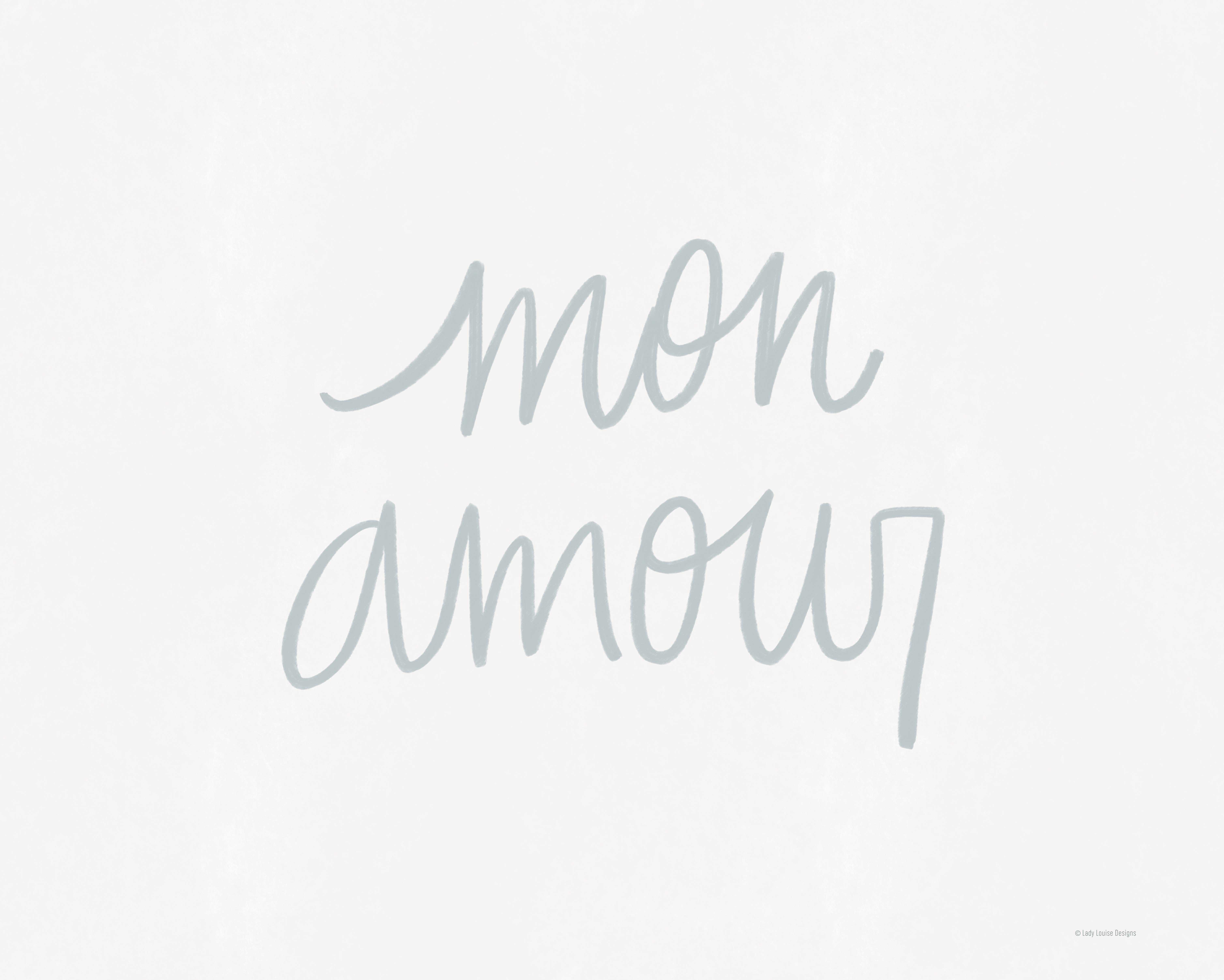 Trinx Hassina Mon Amour by - Wrapped Canvas Textual Art - Wayfair Canada