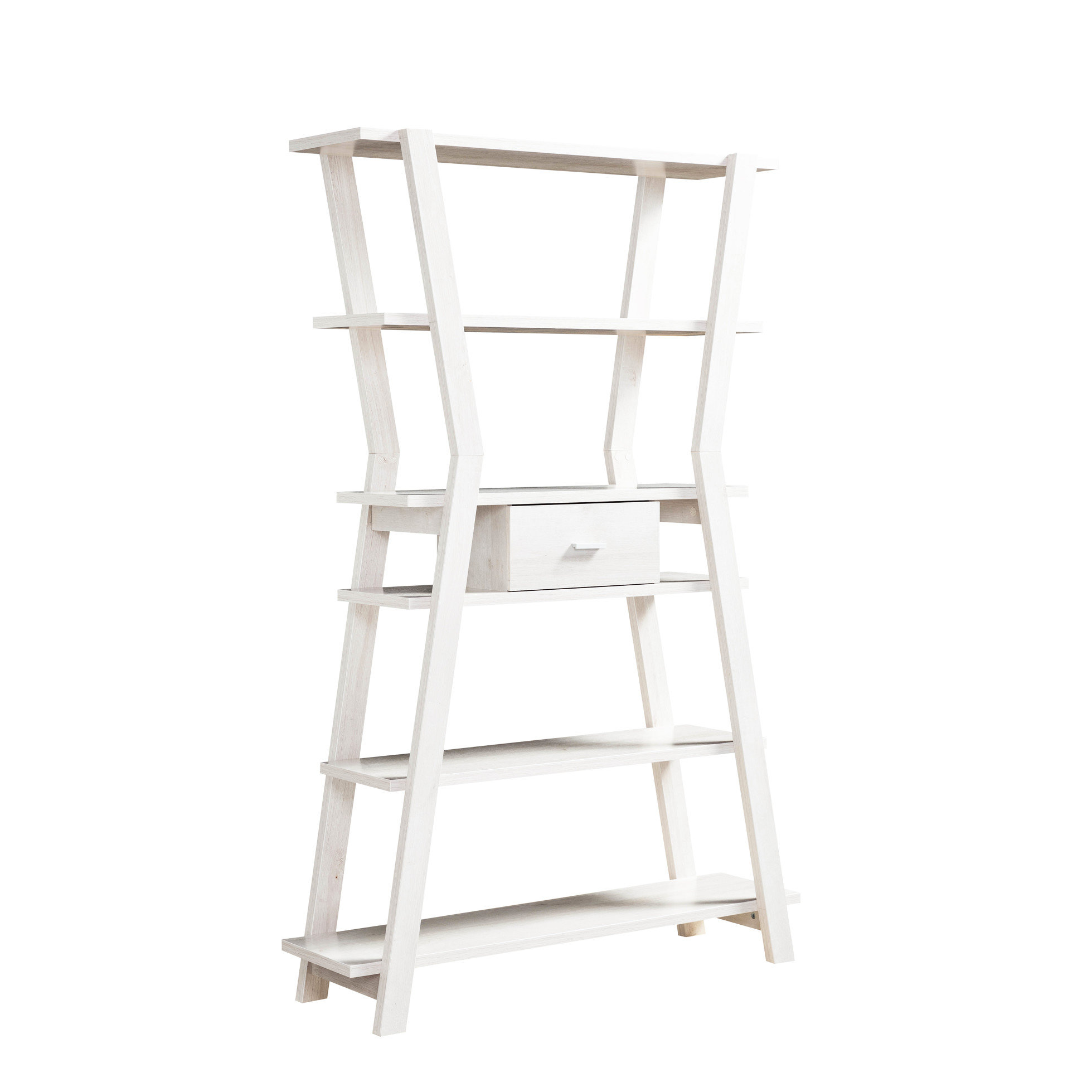Latitude Run® Modern Home 4 Open Shelving Display Unit With Center ...