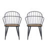 George Oliver Manthey Wood And Metal Dining Chairs | Wayfair