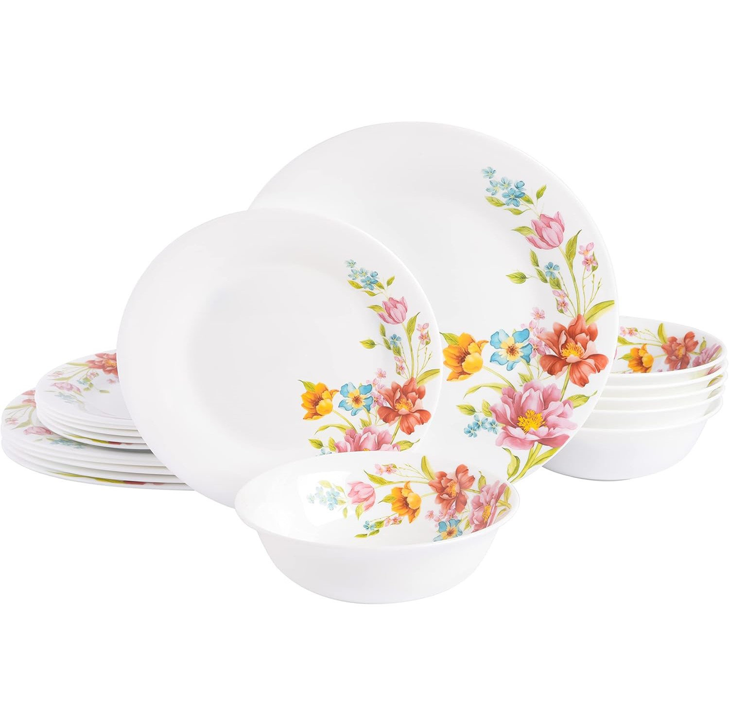 Red Barrel Studio® Ultra Break And Chip Resistant Dinnerware Set Round ...