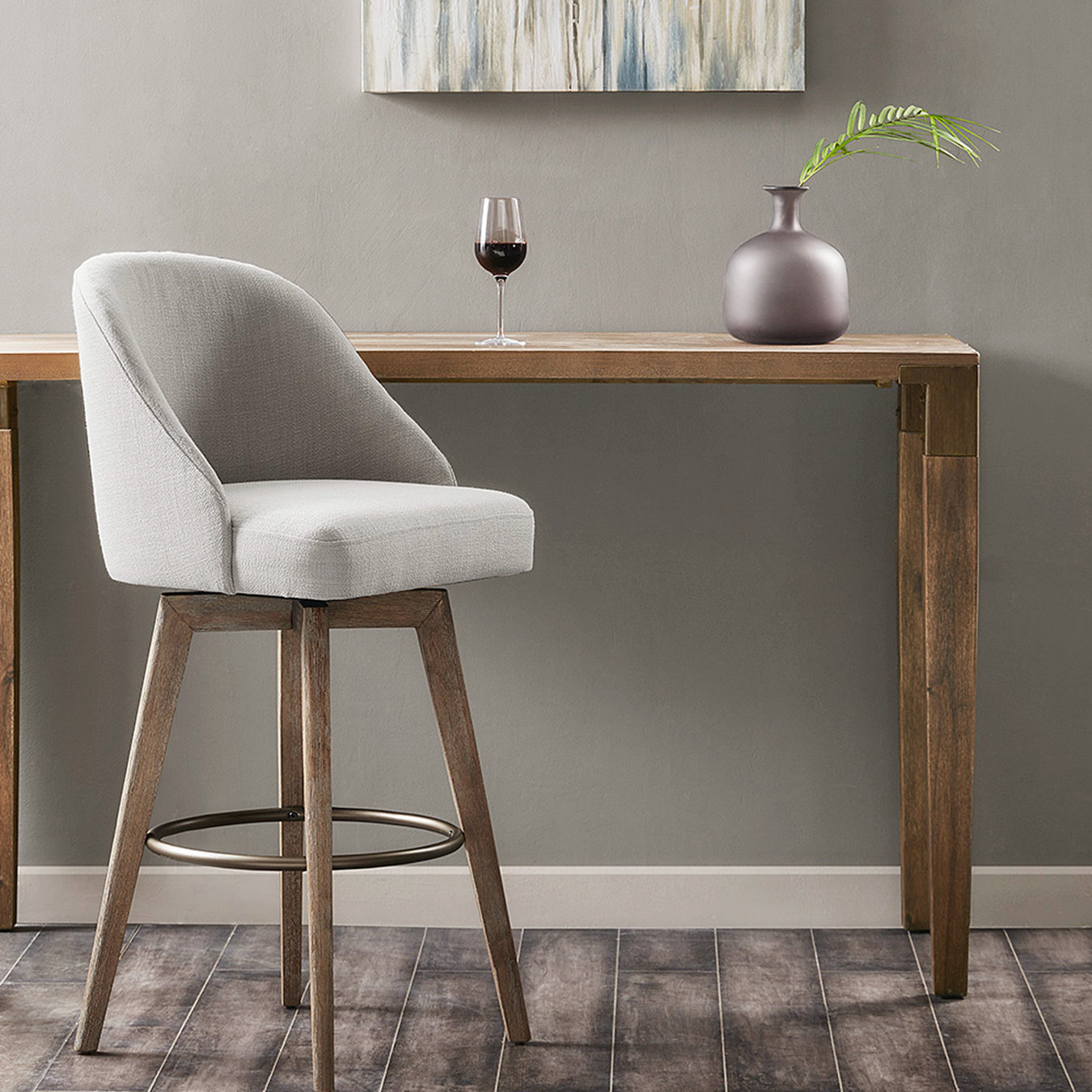 Orren Ellis Bar Stool With Swivel Seat - Wayfair Canada