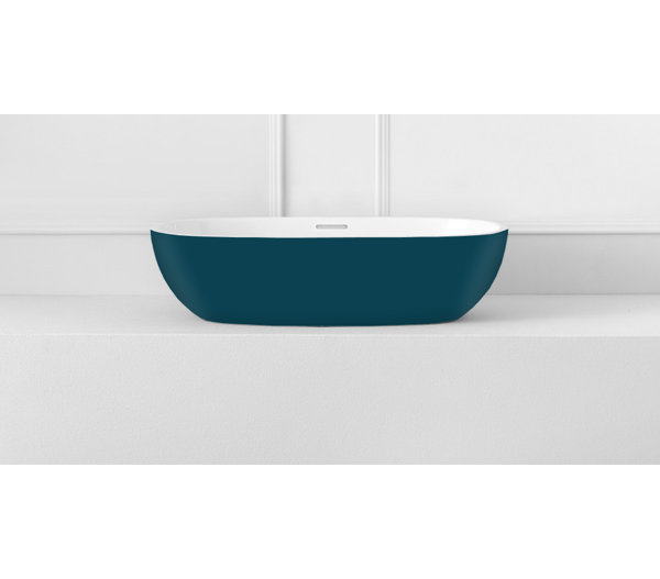 Victoria + Albert Barcelona Matte White/Matte Ocean Blue Volcanic ...