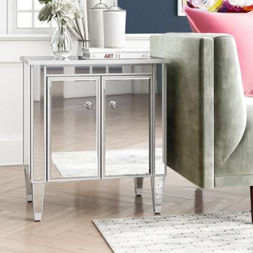 Mirrored Nightstands You'll Love | Wayfair