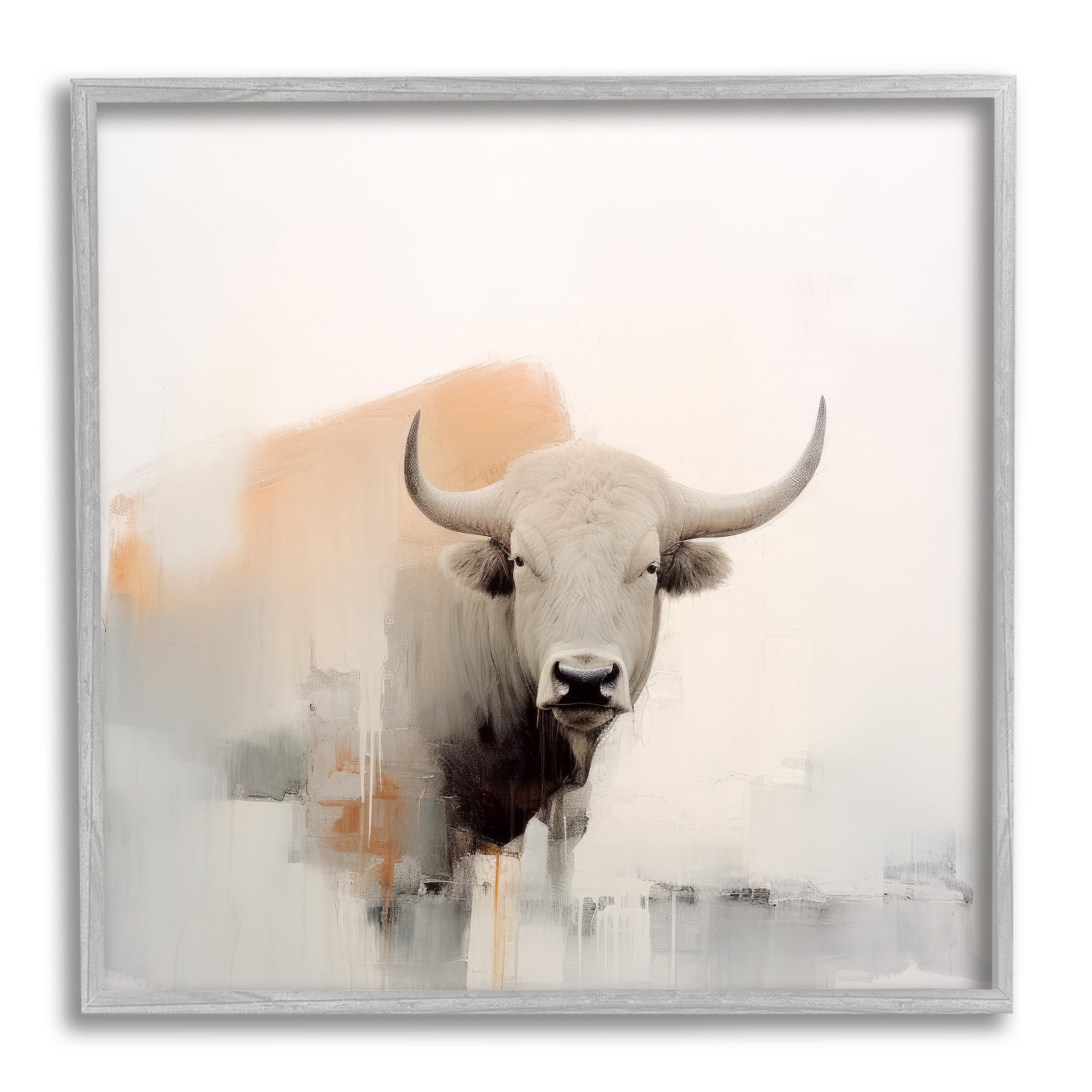 Wade Logan Abstract Country Cattle On Canvas by Irena Orlov Print ...