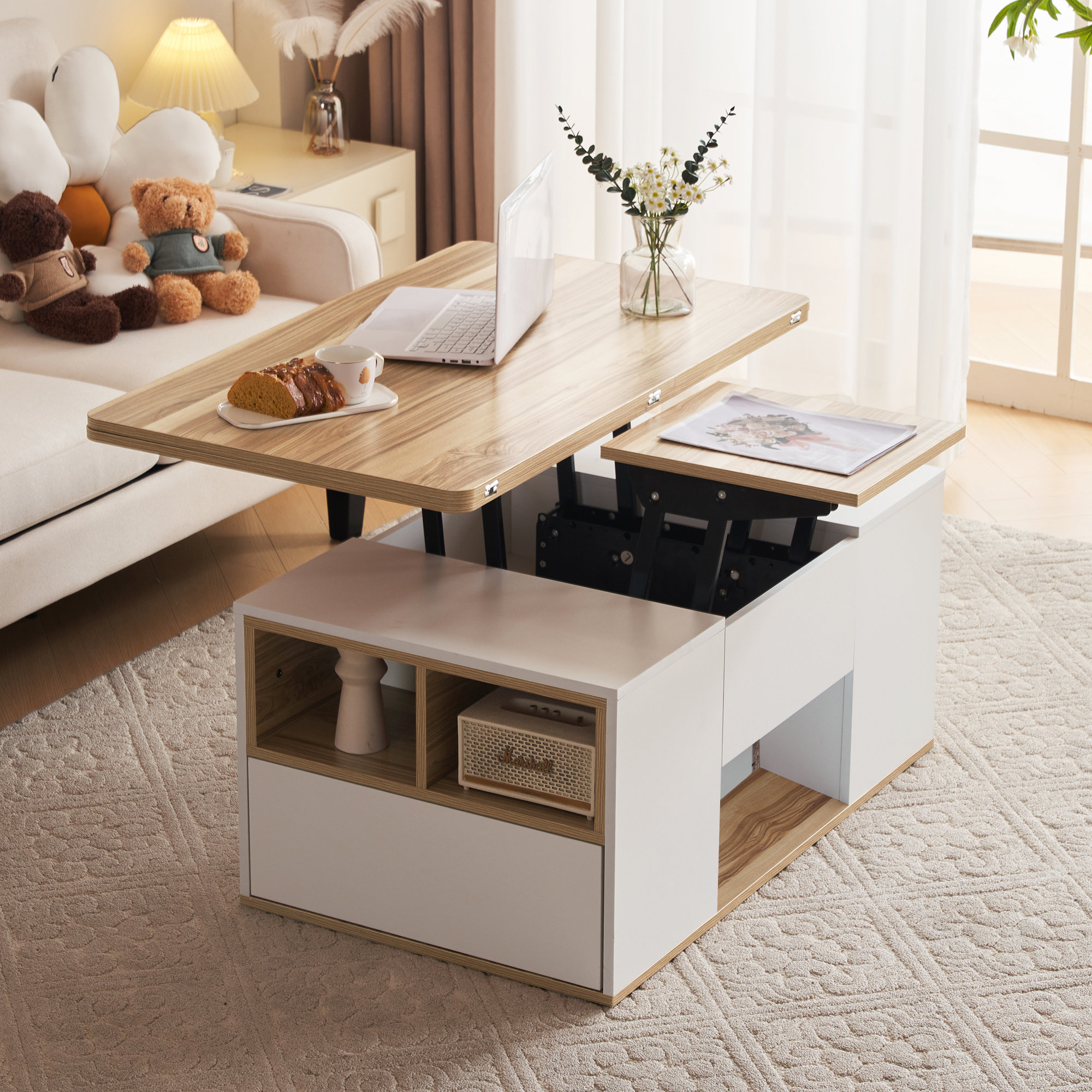 Brayden Studio Lift Top Coffee Table with Storage | Wayfair.ie