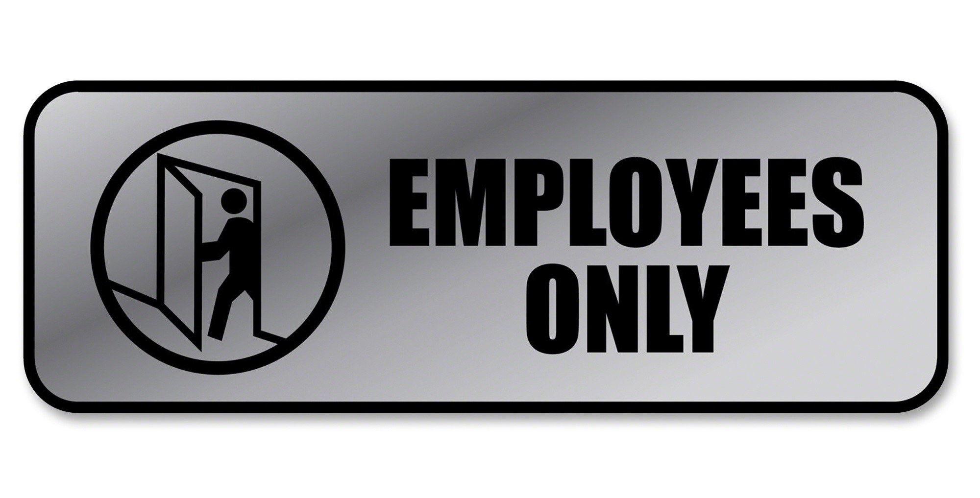 Consolidated Stamp Employees Only Sign | Wayfair