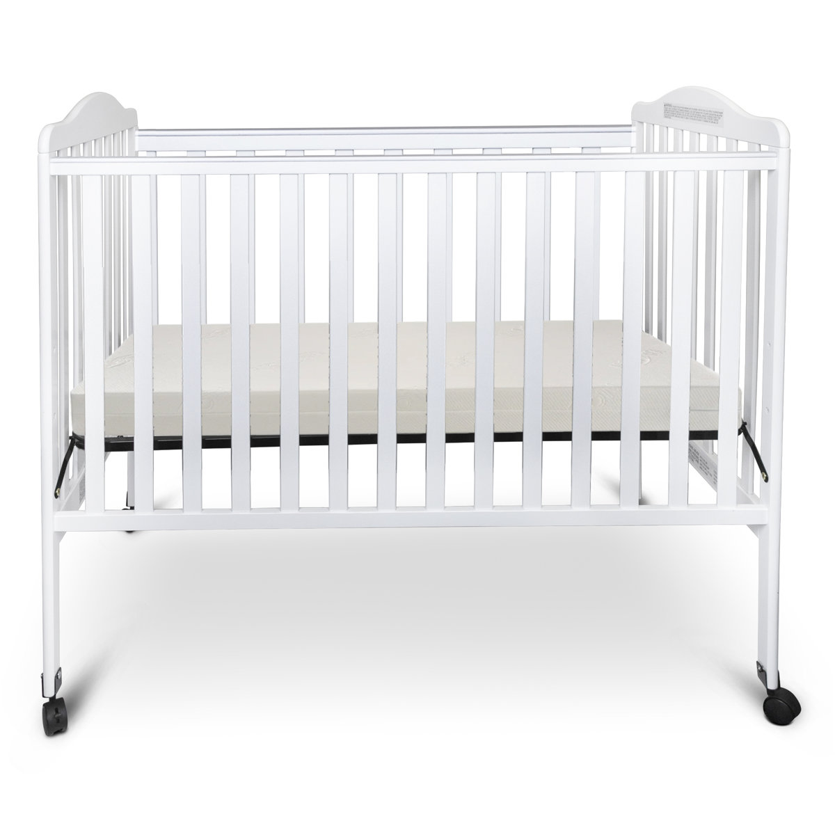Fizzy 2-in-1 Convertible Baby Crib, Small Toddler Bed with Locking ...