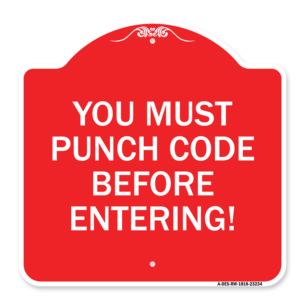 Signmission Designer Series Sign - Property Security Sign You Must ...