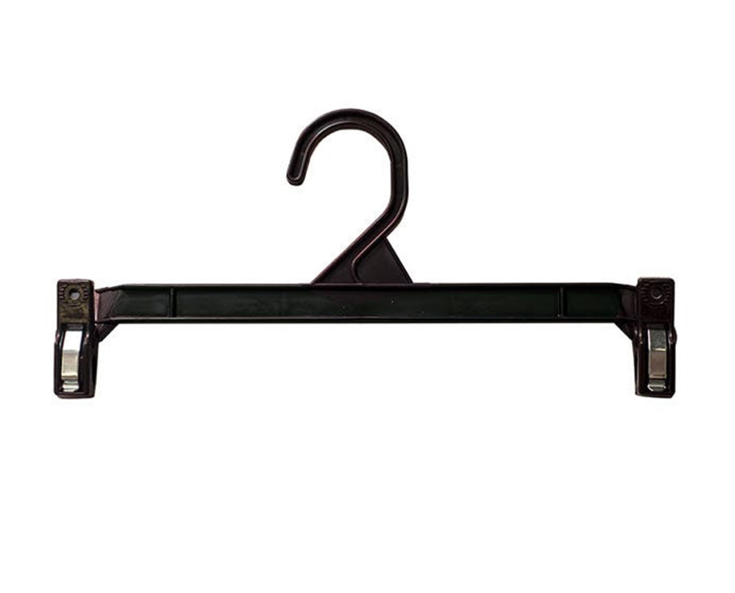 Rebrilliant 11 ½” Plastic Skirt/Pant Hanger With Pinch Clips And Hook ...