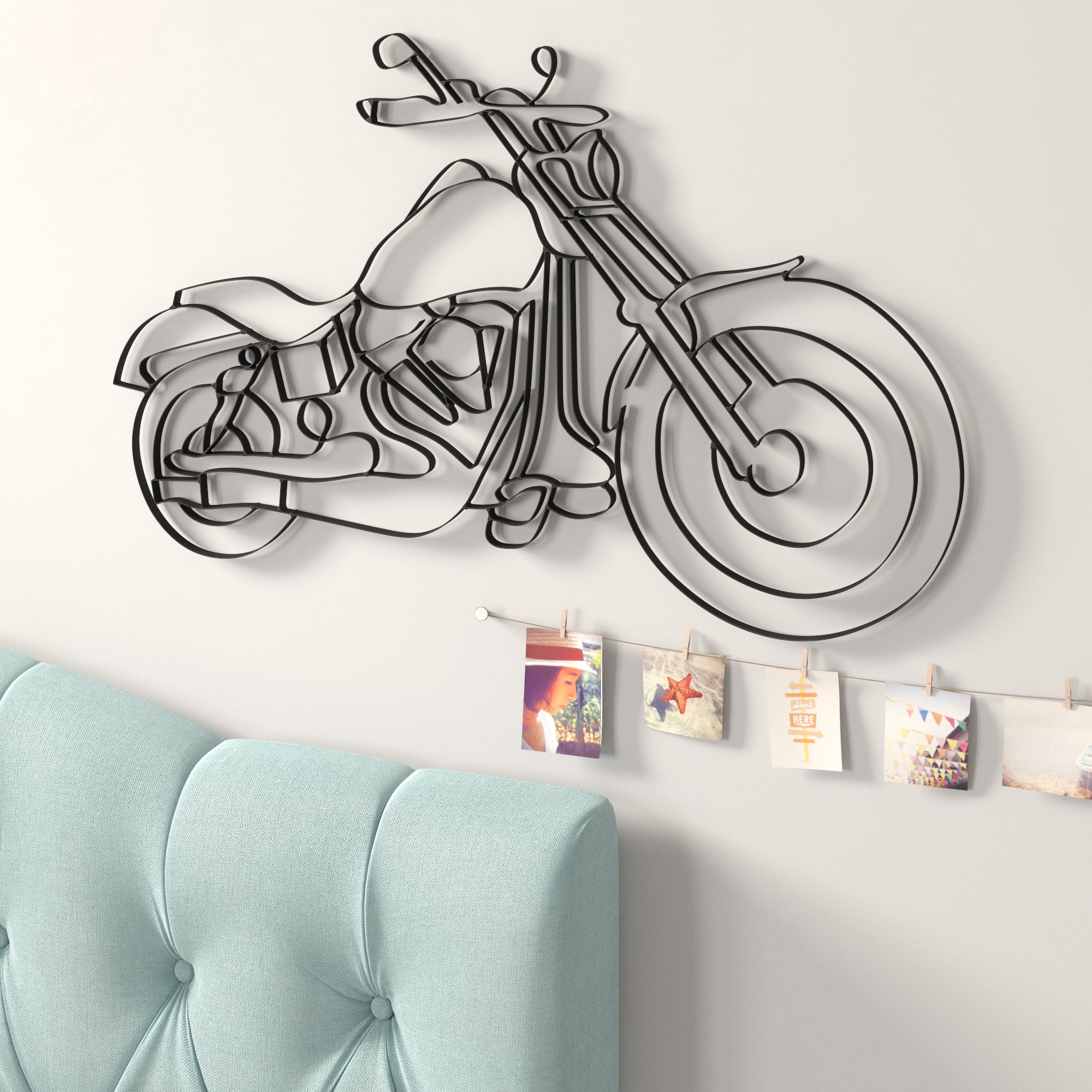 Winston Porter Motorcycle Metal Wall Décor & Reviews | Wayfair