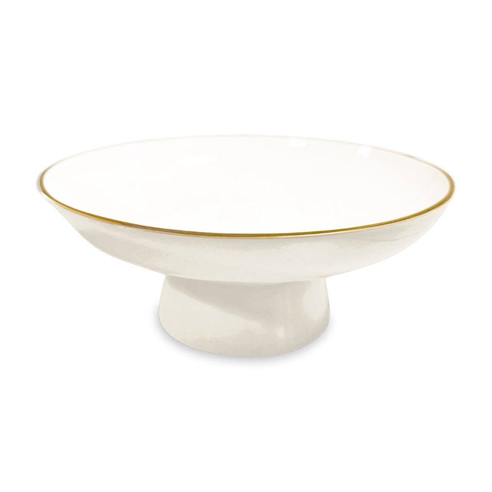Beatriz Ball ENCANTO Carnaval Small Pedestal (Cream And White) | Perigold