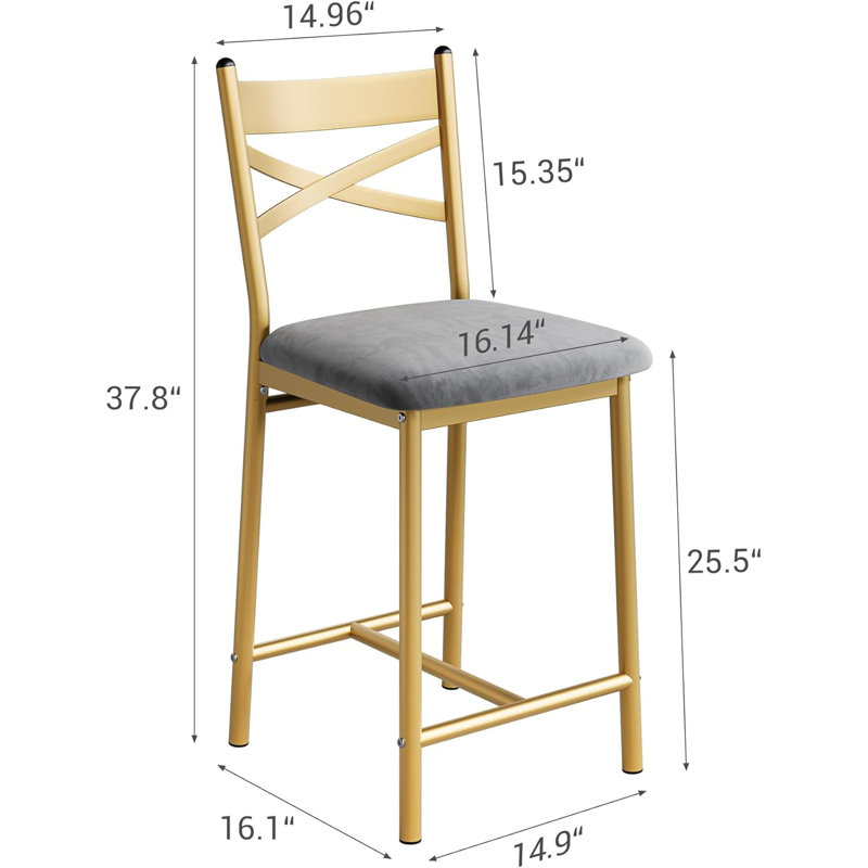 Mercer41 Bar Stools Set of 2 | Wayfair
