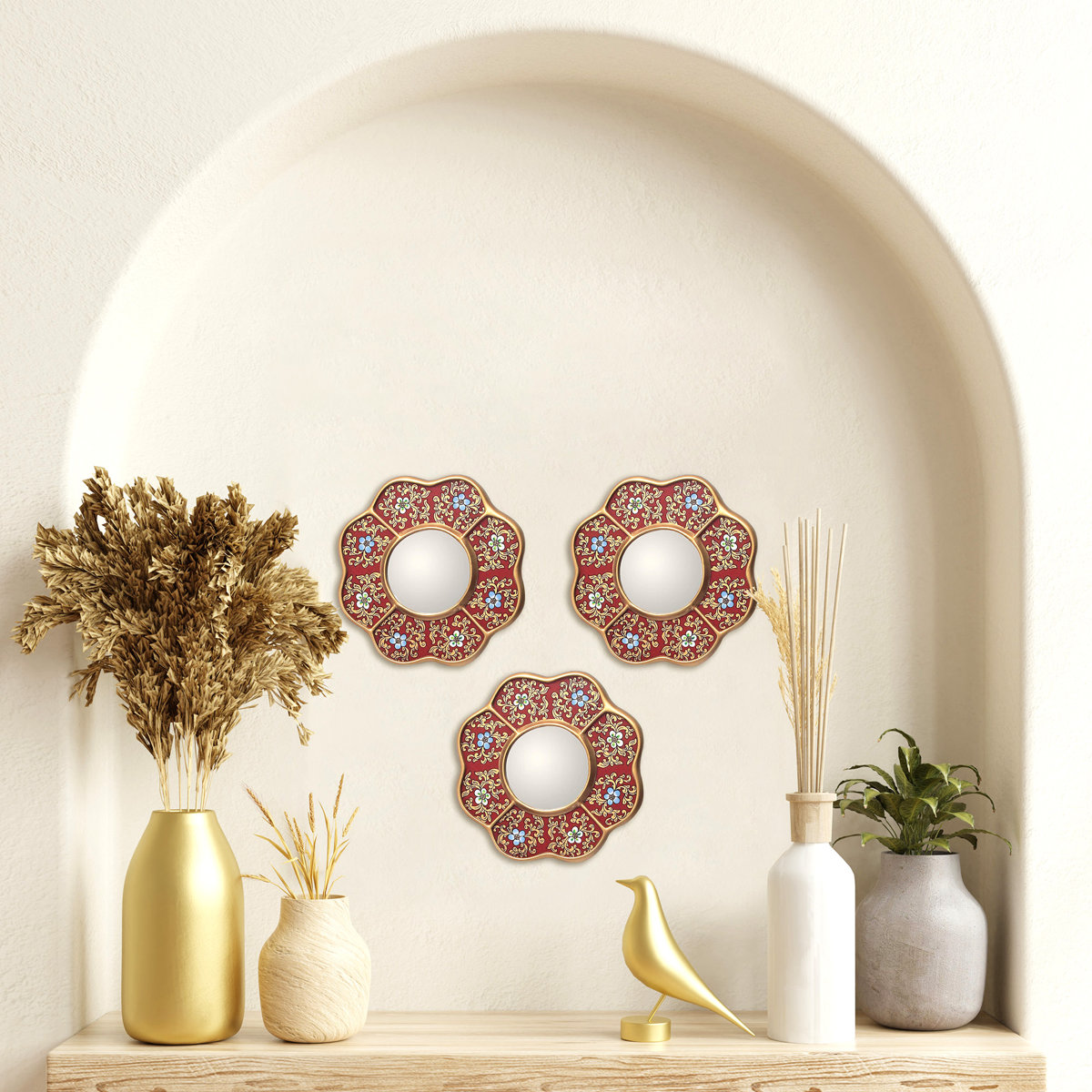 Bloomsbury Market Gottschalk Peru New Spring Mirror Set & Reviews | Wayfair