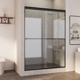 APERIL 34" X 72" Frame Fixed Glass Panel Shower Door | Wayfair