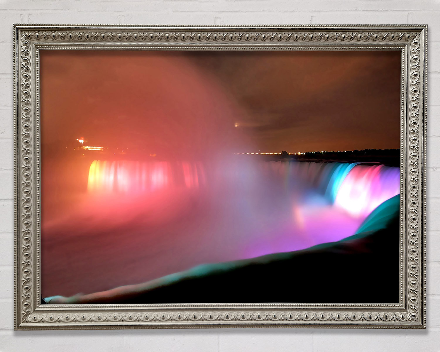 Ebern Designs Niagara Falls At Night - Print | Wayfair.co.uk