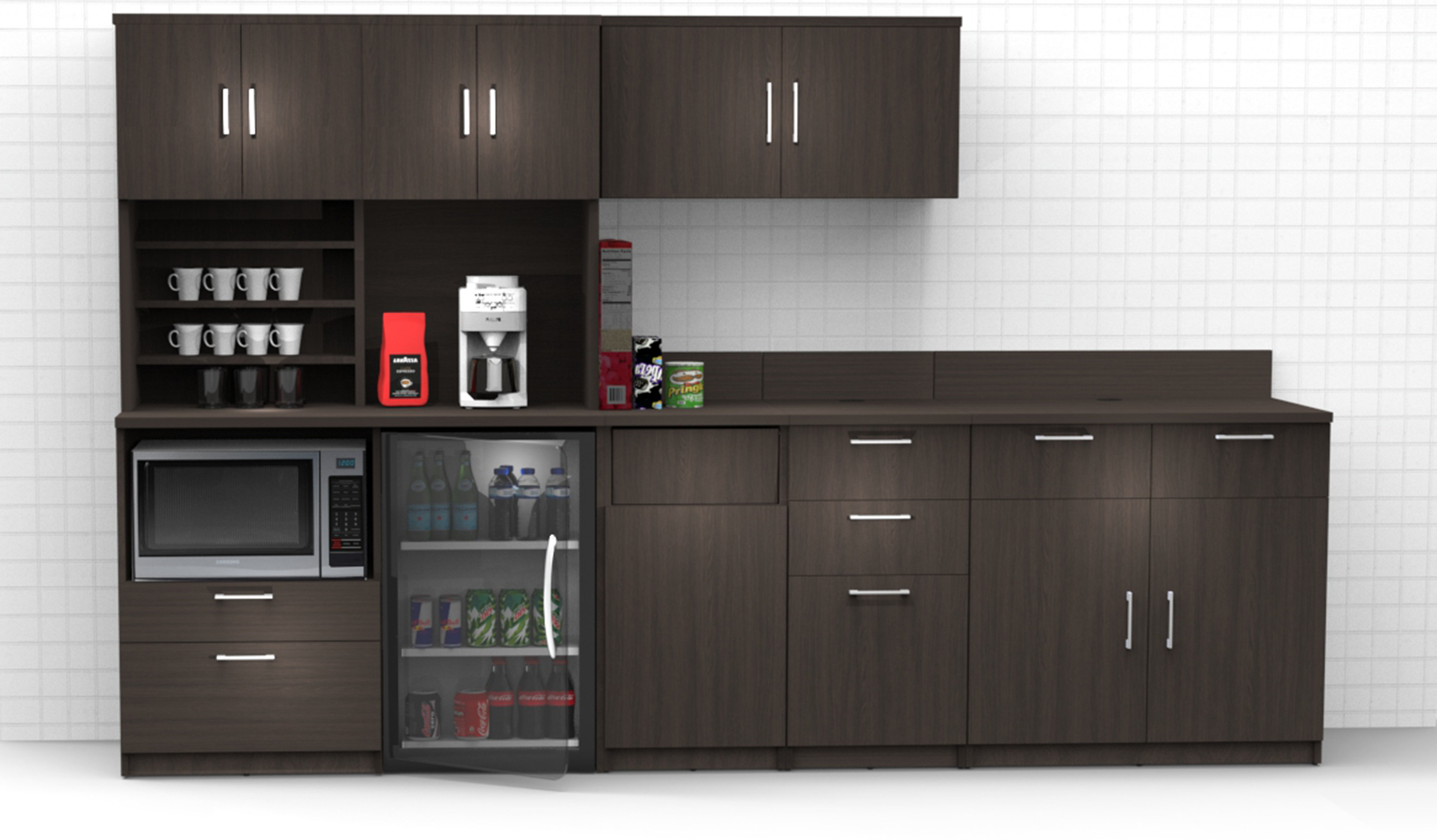 Breaktime Buffet Sideboard Kitchen Break Room Lunch Coffee Kitchenette ...