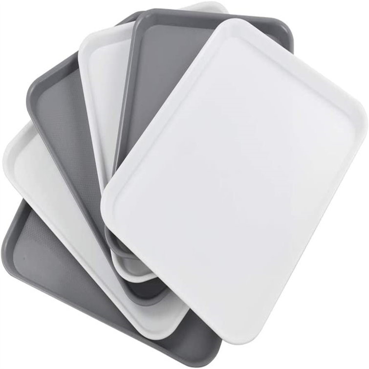 Latitude Run® 6-Pack Rectangular Plastic Serving Trays, Fast Food ...