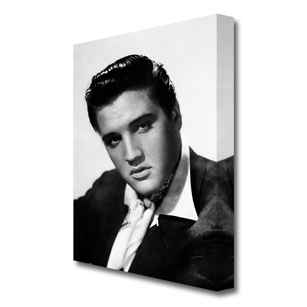 East Urban Home 'Elvis Presley Portrait' Photographic Print on Canvas ...