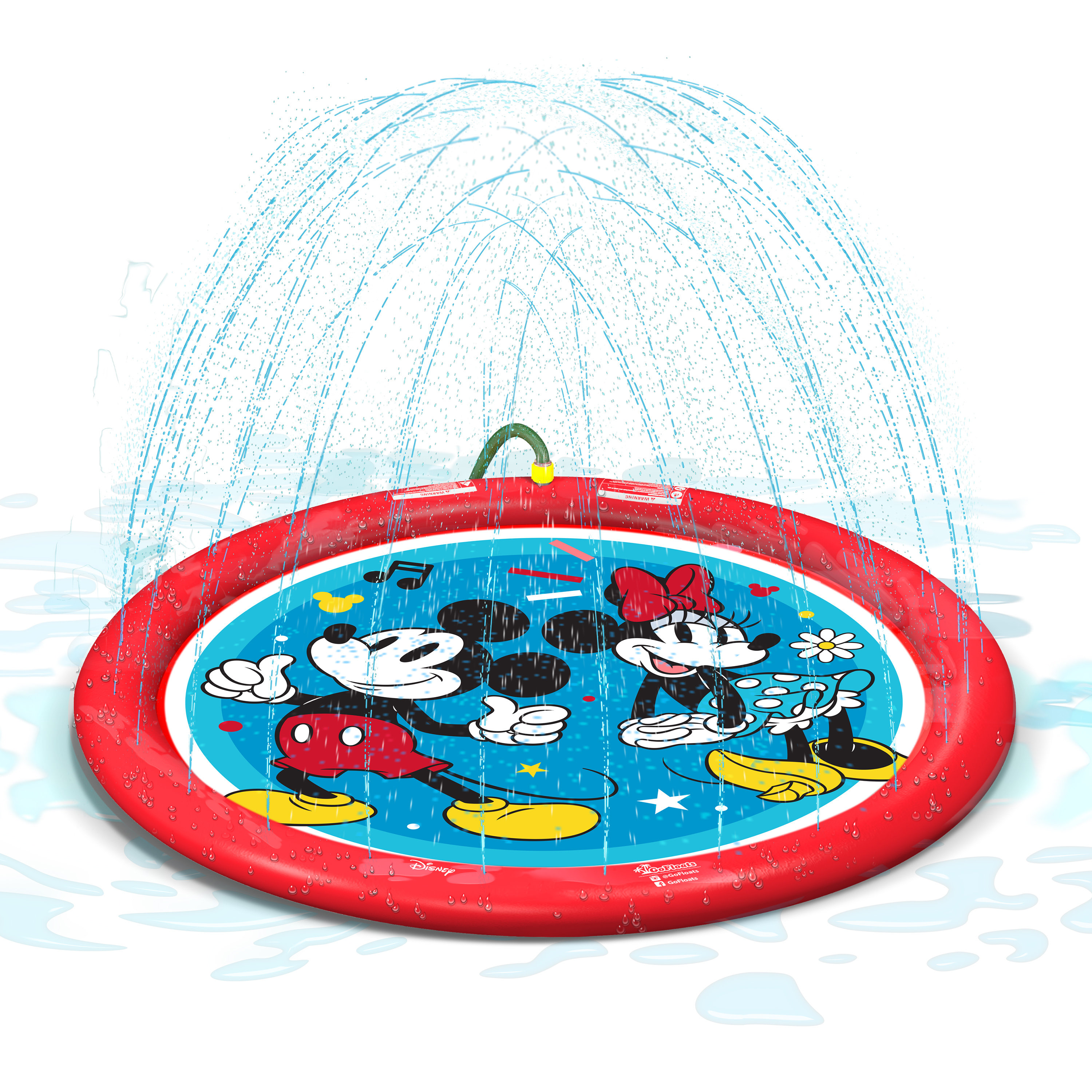 GoFloats Disney Mickey And Minnie Kids Water Splash Pad Mat And ...