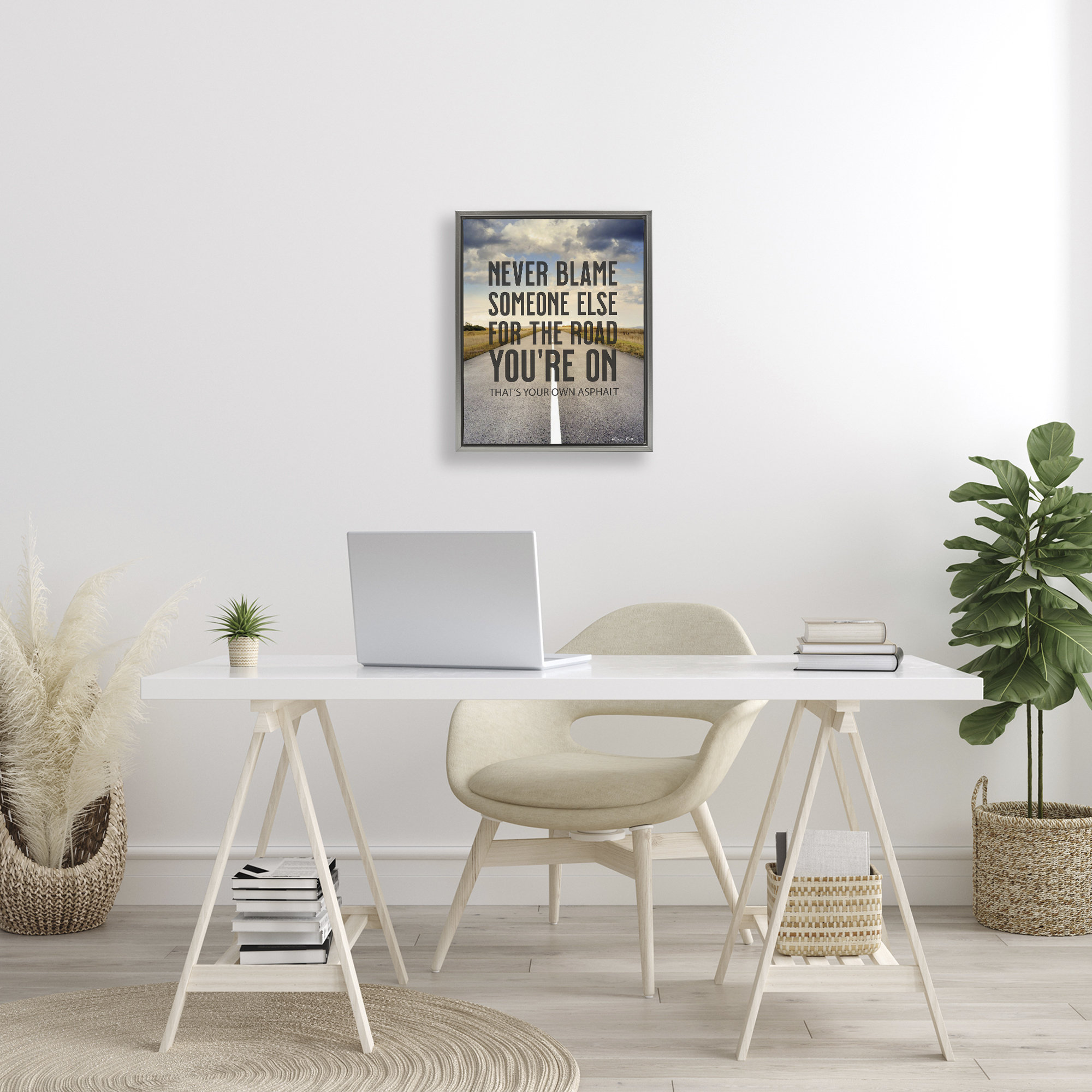 Latitude Run® Your Own Asphalt Pun Floating Frame, design by Susan Ball ...