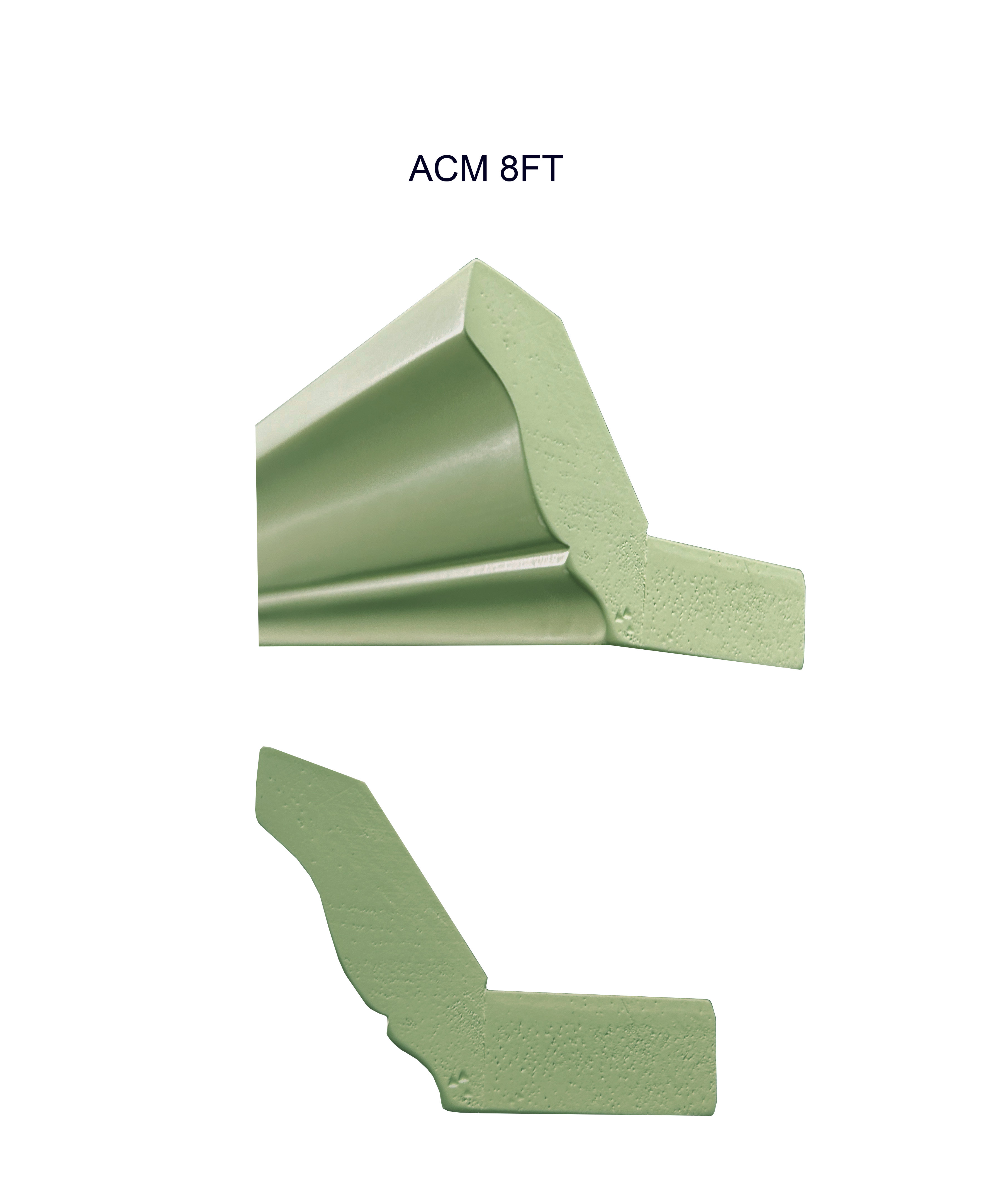 L & C Cabinetry VAB Shallow Green ACM Crown Molding 2.5 inches ...