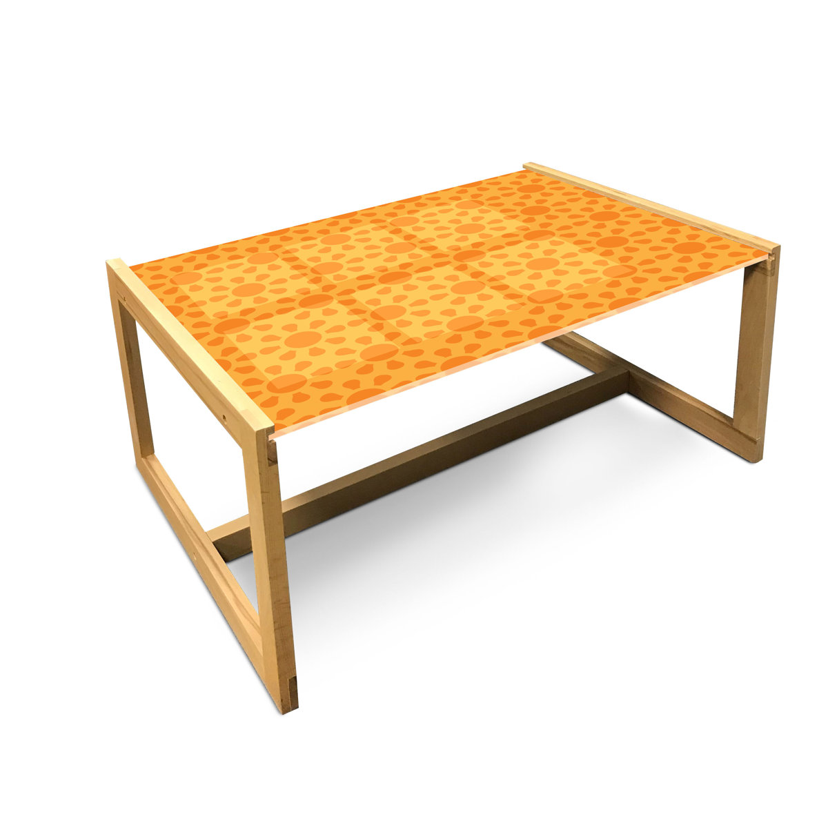 East Urban Home Sun Coffee Table, Tangerine Colors In Warm Tones ...