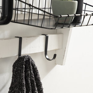 Kate and Laurel Tanner Metal Wall Organizer with Key Hooks & Reviews ...