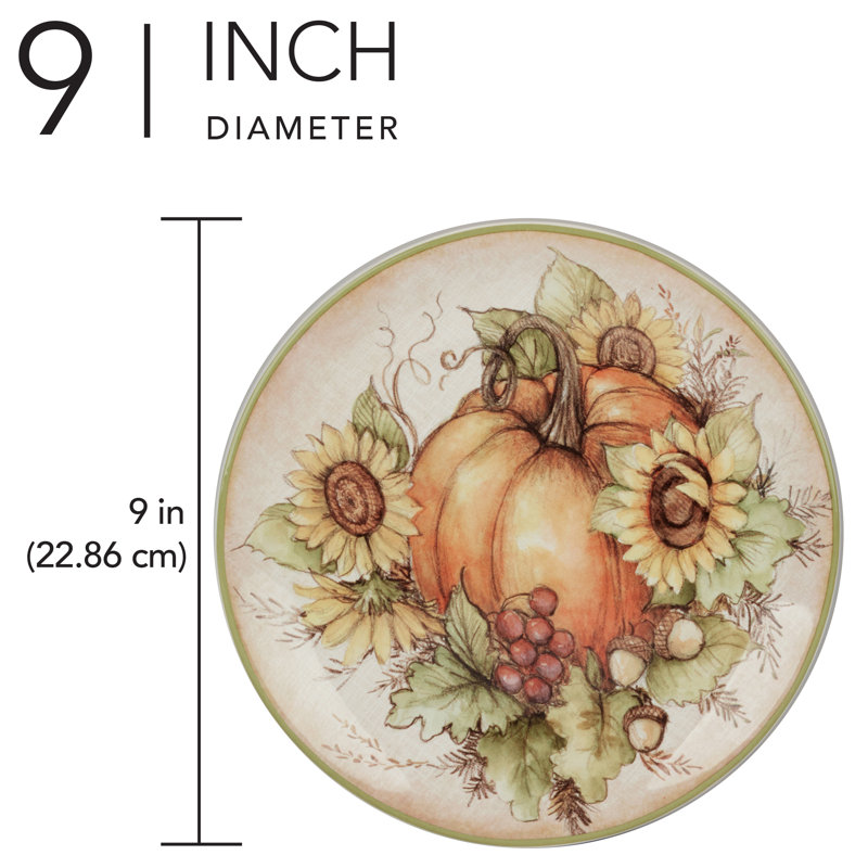 Certified International Autumn Breeze Set of 4 Salad Plates & Reviews ...