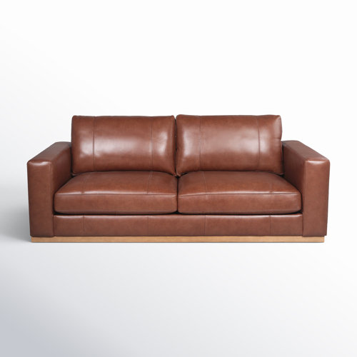 Birch Lane™ Levon 84'' Leather Sofa | Wayfair