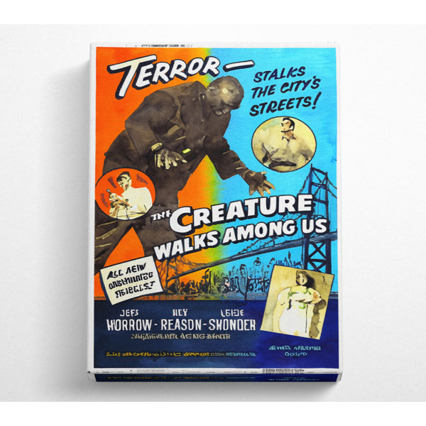 Happy Larry Creature Walks Among US 2 - Wrapped Canvas Art Prints ...