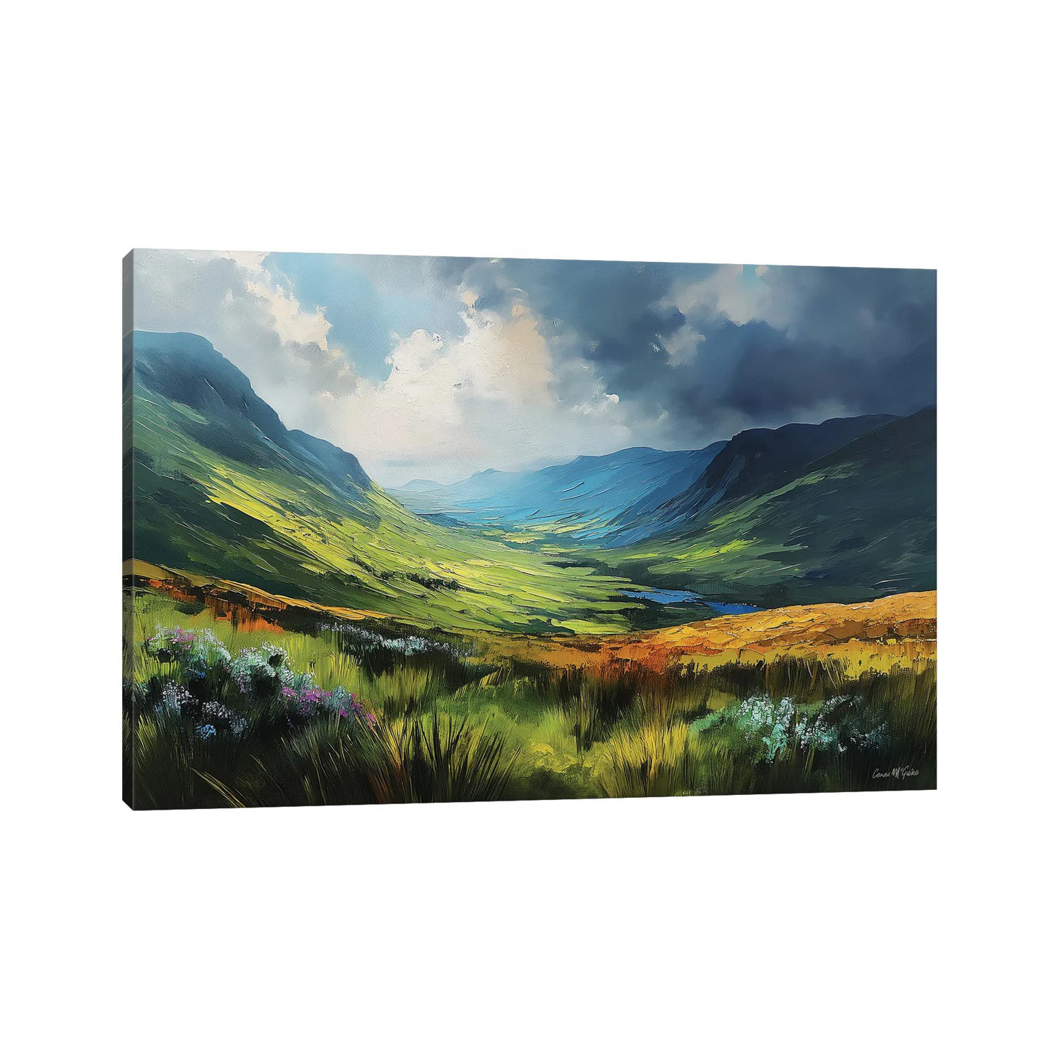 Ebern Designs Connemara Fields X - Wall Art Print | Wayfair