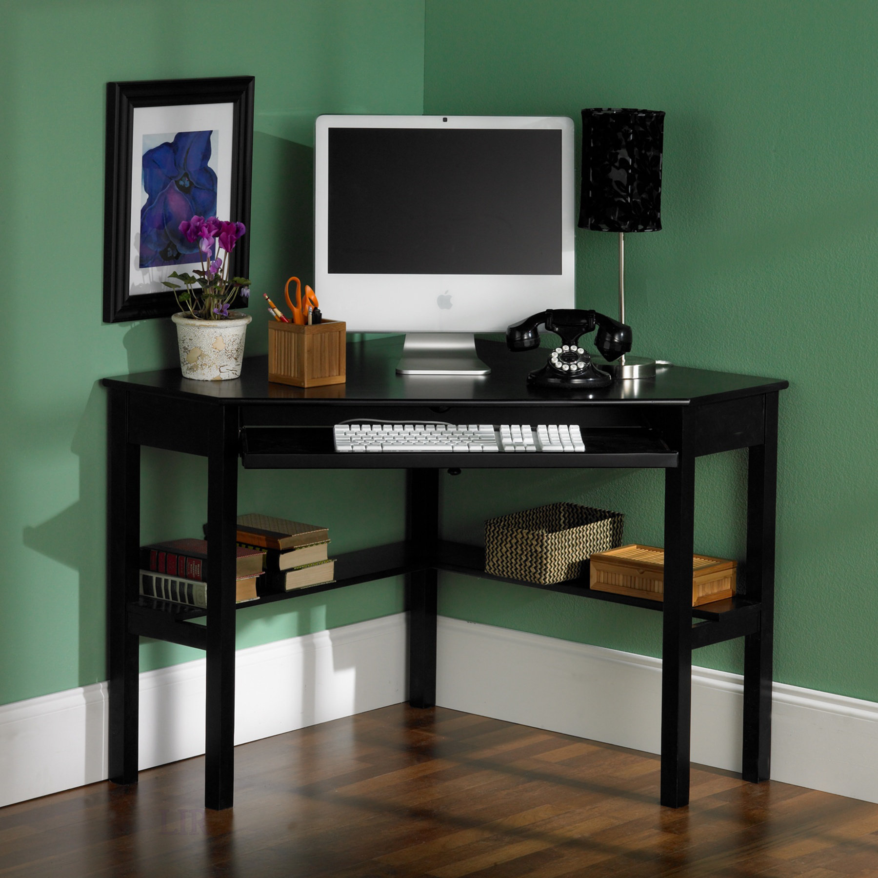 Latitude Run® Wardboro Corner Computer Desk , Space-Saving Design With ...