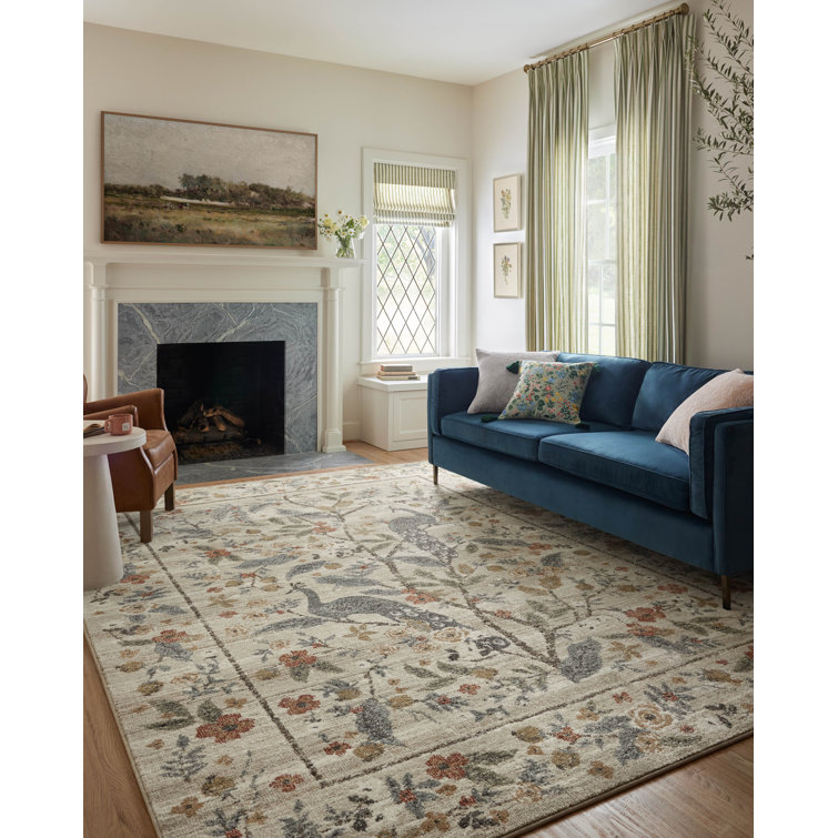 Rifle Paper Co. x Loloi Laurel Cream Area Rug & Reviews | Wayfair