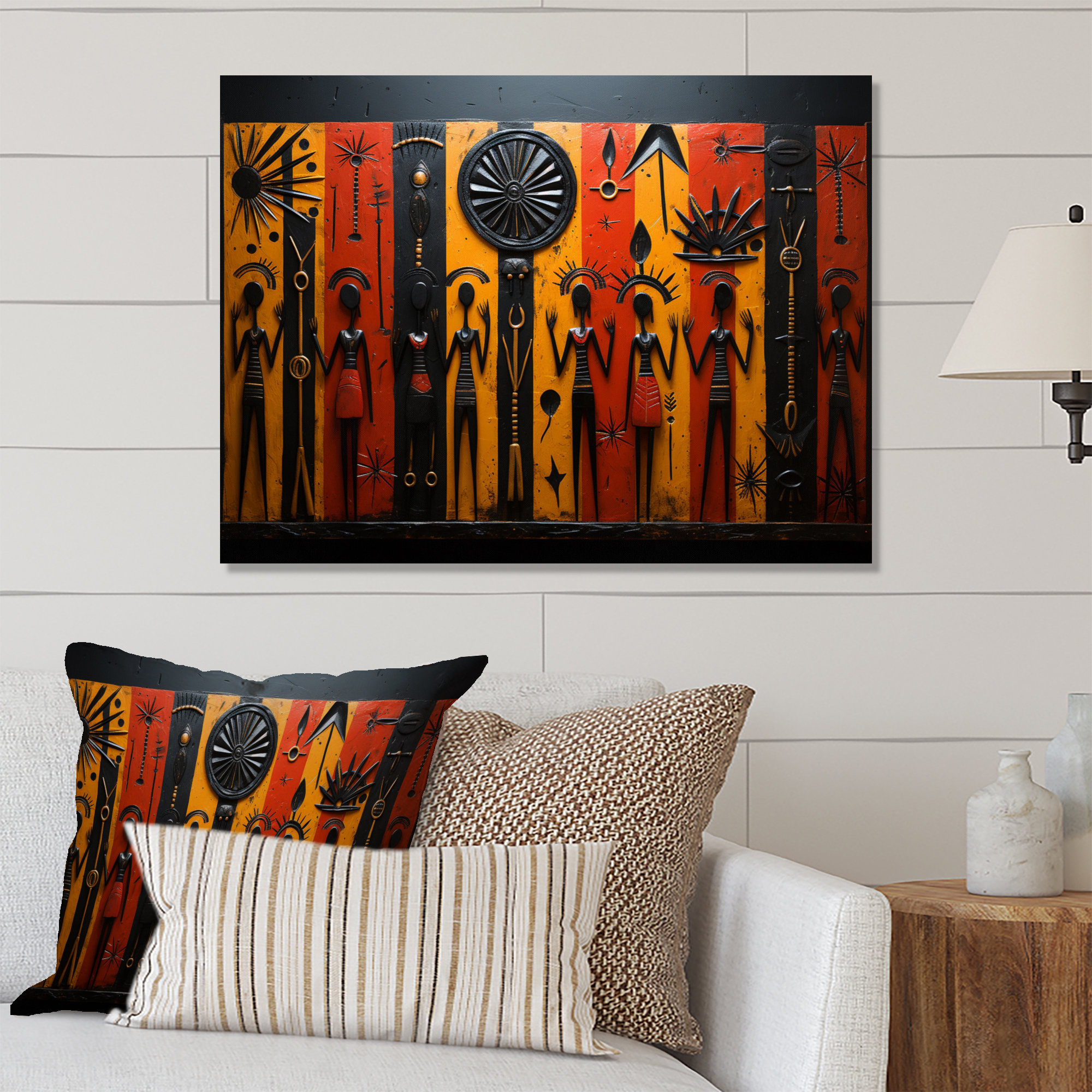 Hokku Designs African Tribal Rhythms X - African Tribes Metal Art Print ...