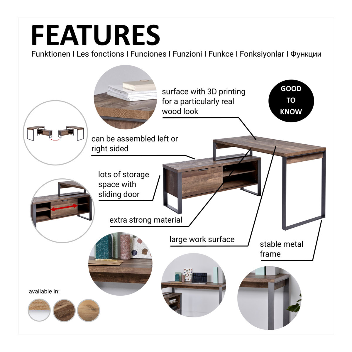 Mercury Row Apogee L-Shape Desk & Reviews | Wayfair.co.uk