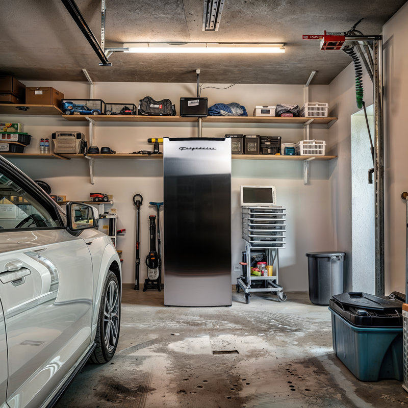 FRIGIDAIRE 6.5 CU. FT. Upright Freezer, Deep Freeze, Vinyl Coated Metal ...