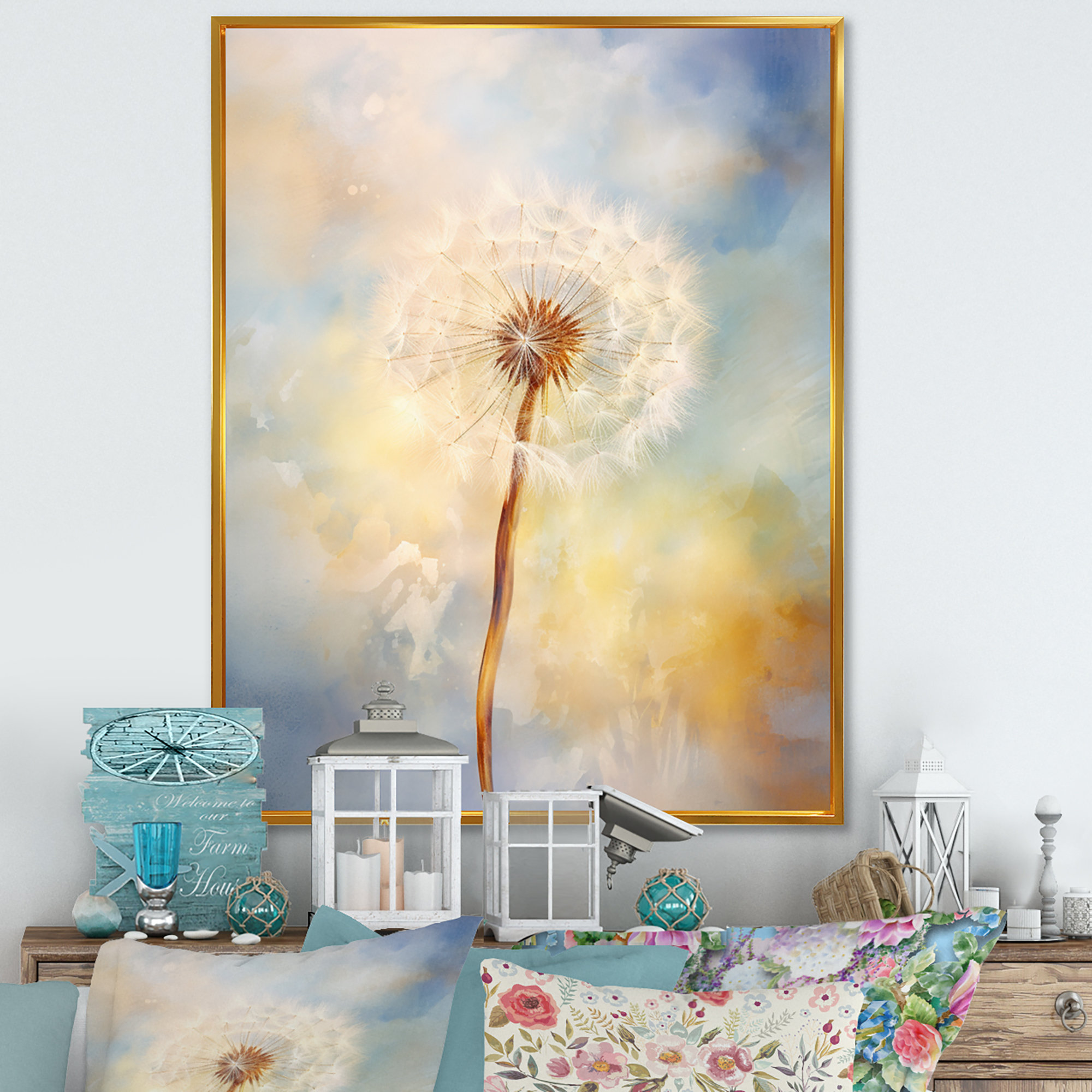 Red Barrel Studio® Chawn White Dandelion Romantic Impression III ...