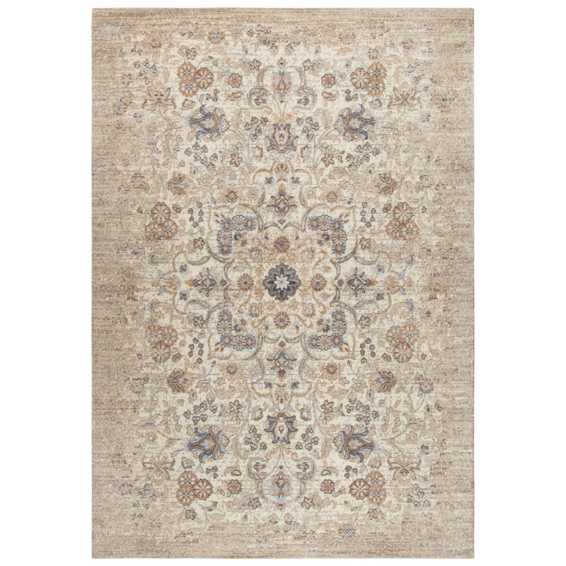 One Allium Way® Thora Wool Floral Rug | Wayfair