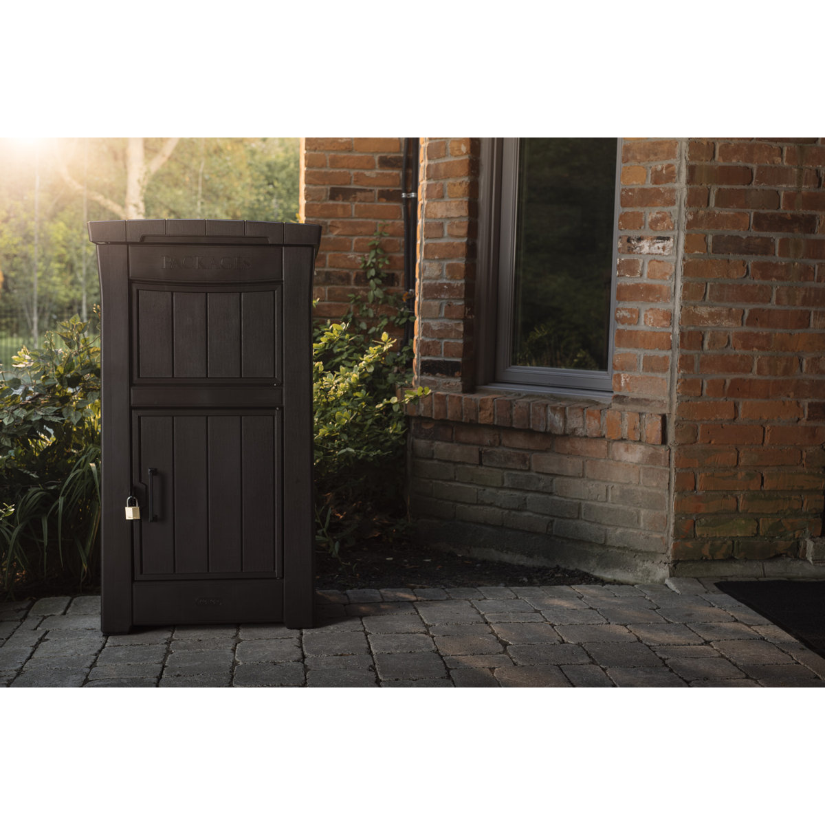 Keter Secure Outdoor Package Delivery Lockable Box For Porch Or Office ...