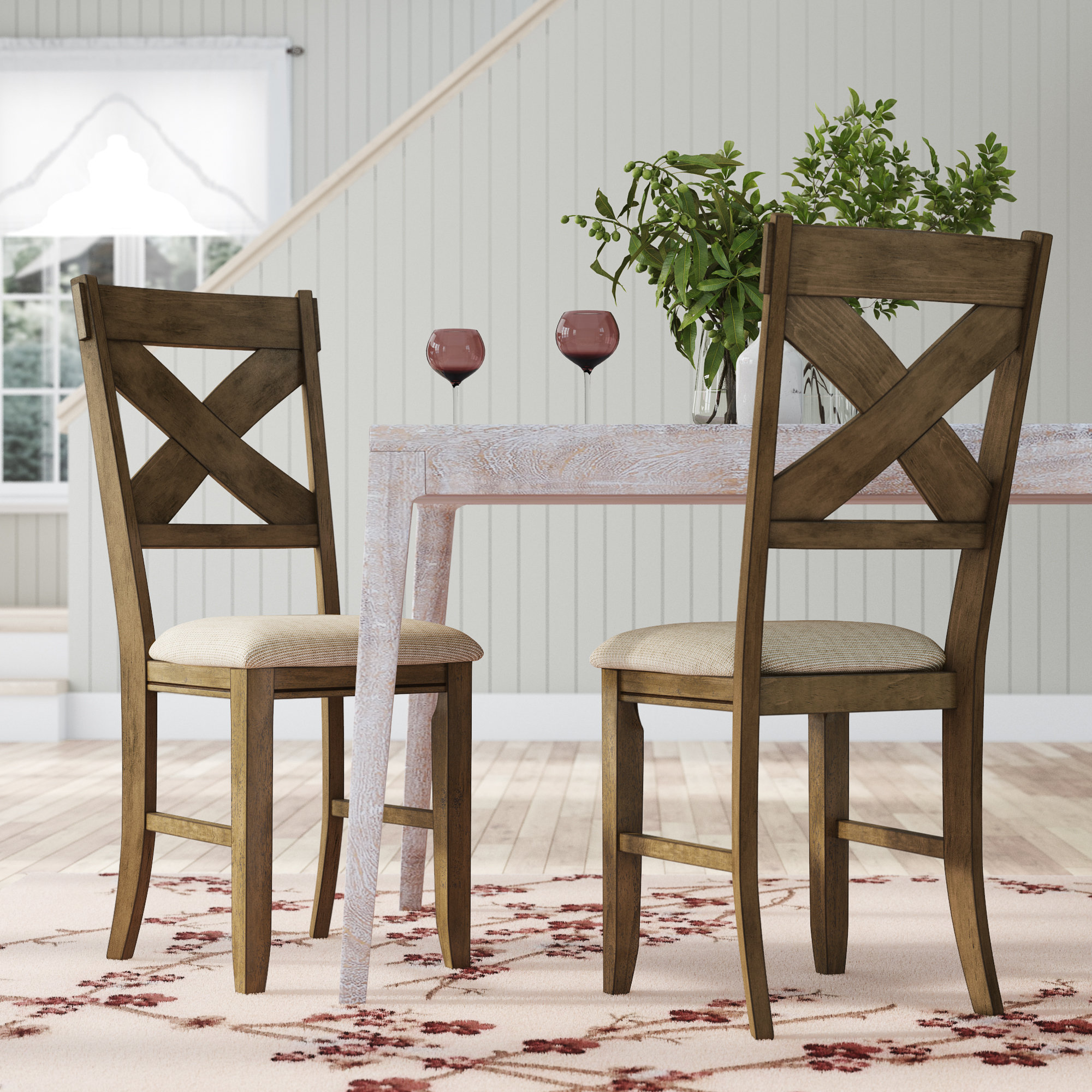 Gracie Oaks Poe Upholstered Side Chair & Reviews | Wayfair