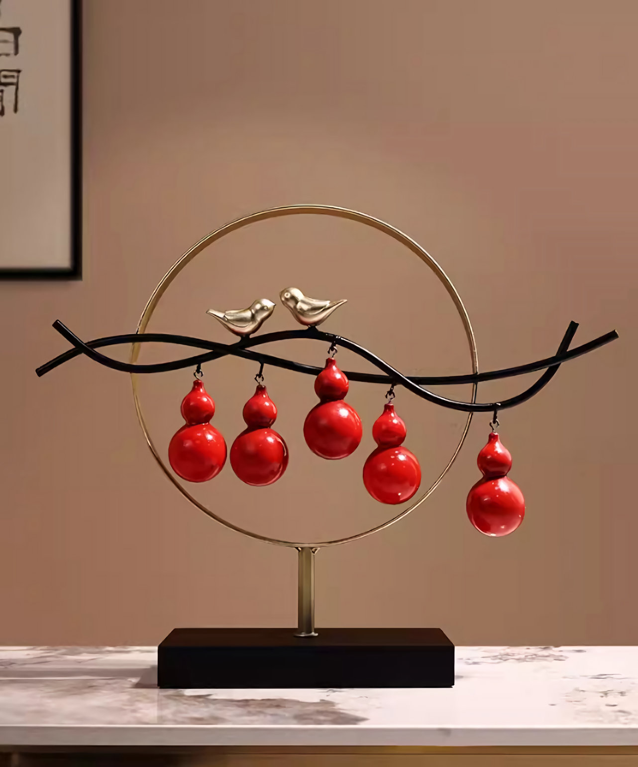 Hokku Designs Resin Gourd Ornament For Home Living Room TV Cabinet ...