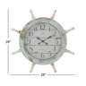 Dovecove Avenelle Wood Ship Wheel Sail Boat Decorative Wall Clock ...