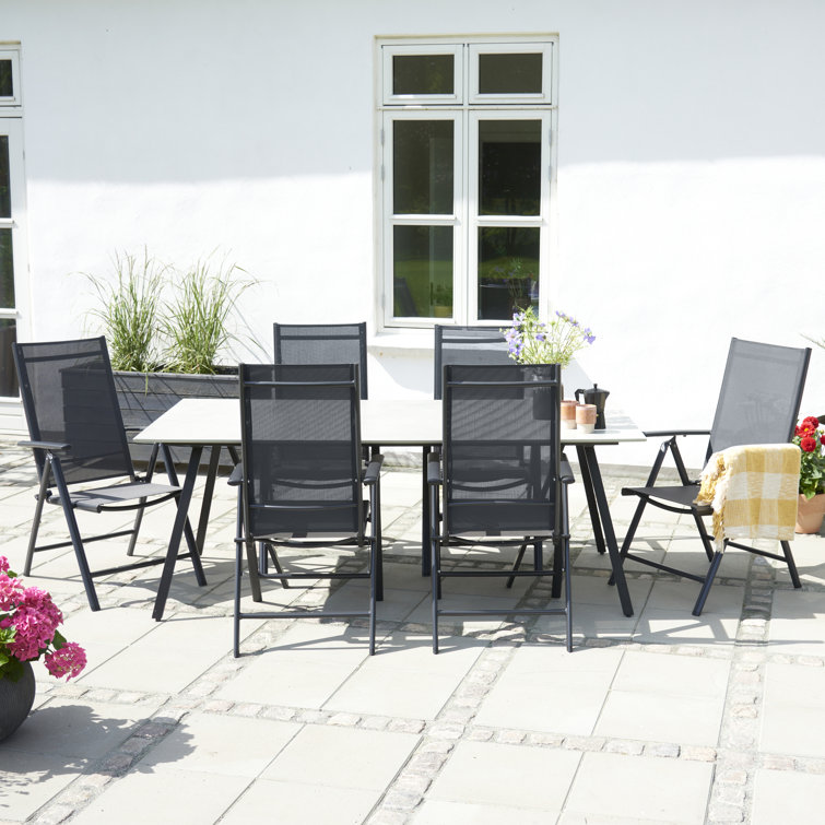 17 Stories Jerine Rectangular 6 - Person 200cm Long Dining Set ...