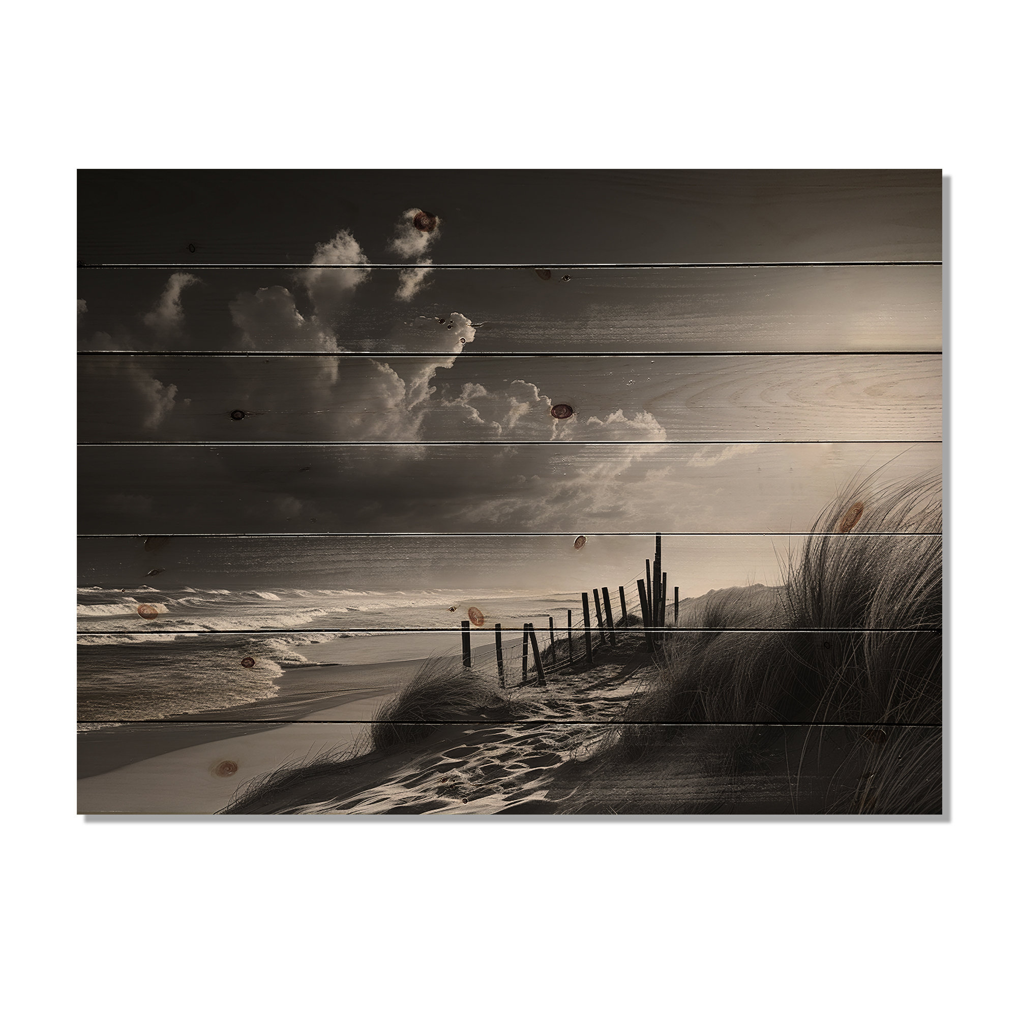 Beachcrest Home™ Haddad - Coastal Wood Wall Decor Panels | Wayfair