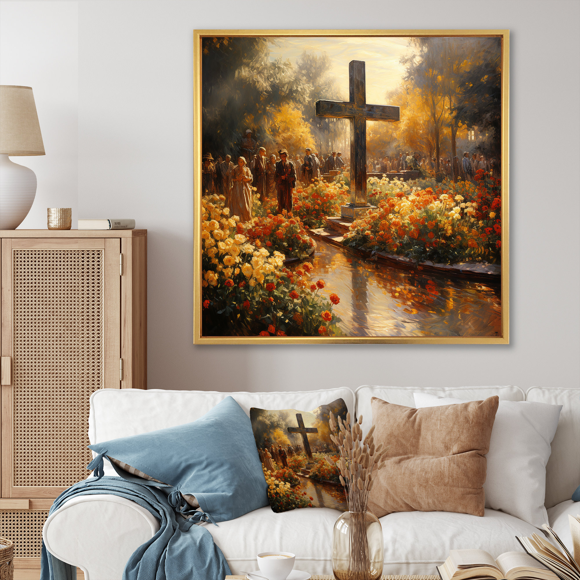 Charlton Home® Heavenly Cross Christian Symbolism III - Christianism ...