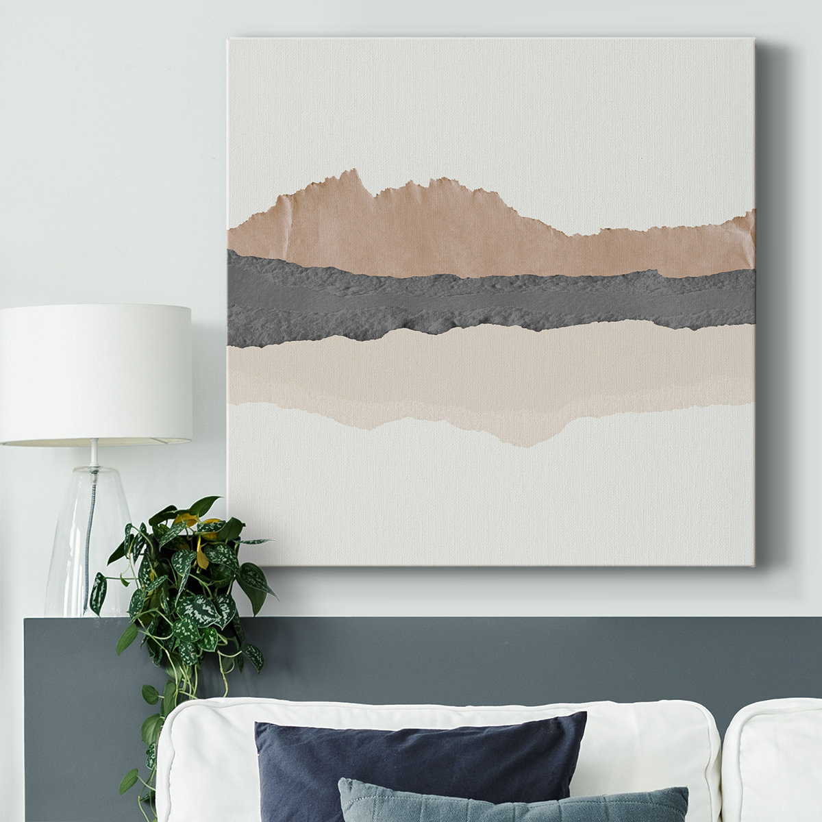 Wrought Studio™ Subtle Landscape-Gallery Wrapped Canvas | Wayfair