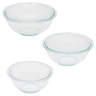 Pyrex Prepware 3 Piece Glass Mixing Bowl Set & Reviews | Wayfair