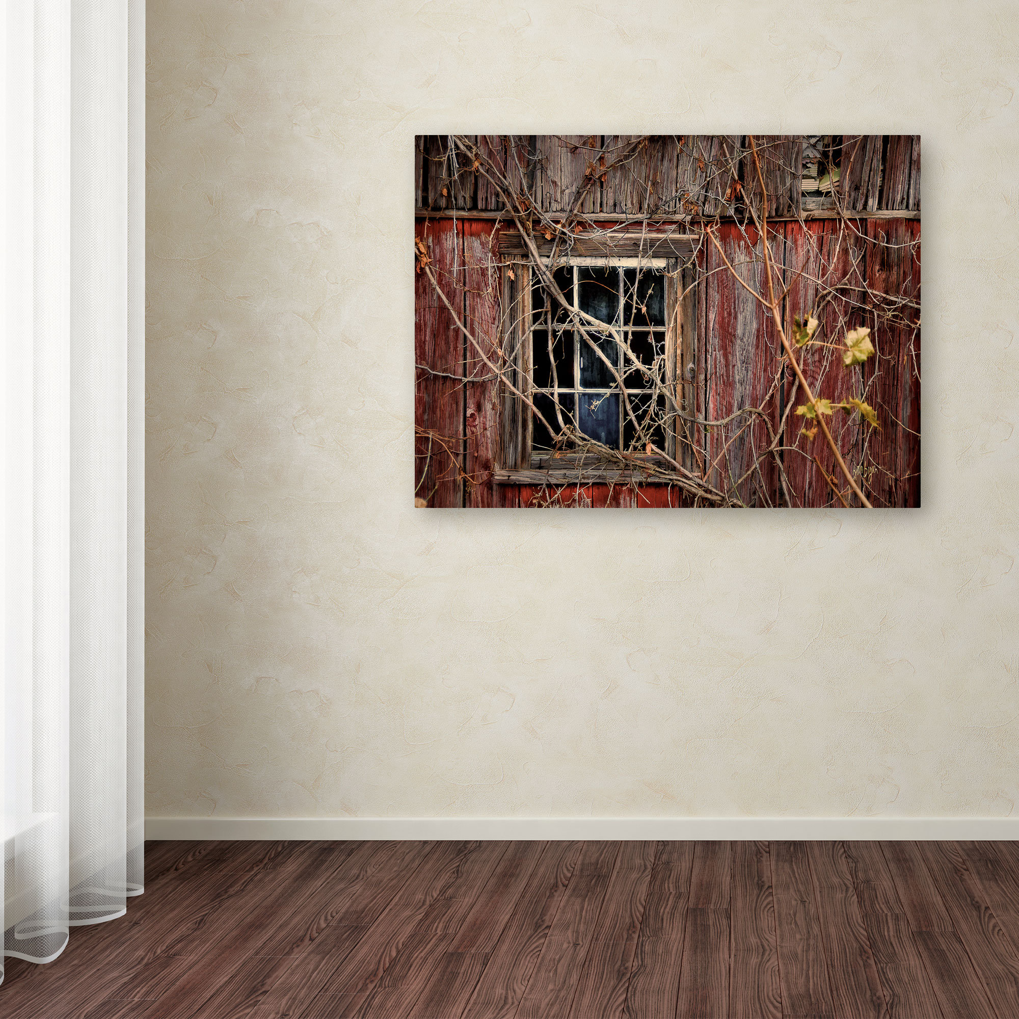 Millwood Pines 'Old Barn Window' Photographic Print on Wrapped Canvas ...